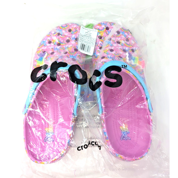 CROCS | Shoes | New Crocs Lisa Frank Classic Clogs Unicorn Rainbows Sz ...